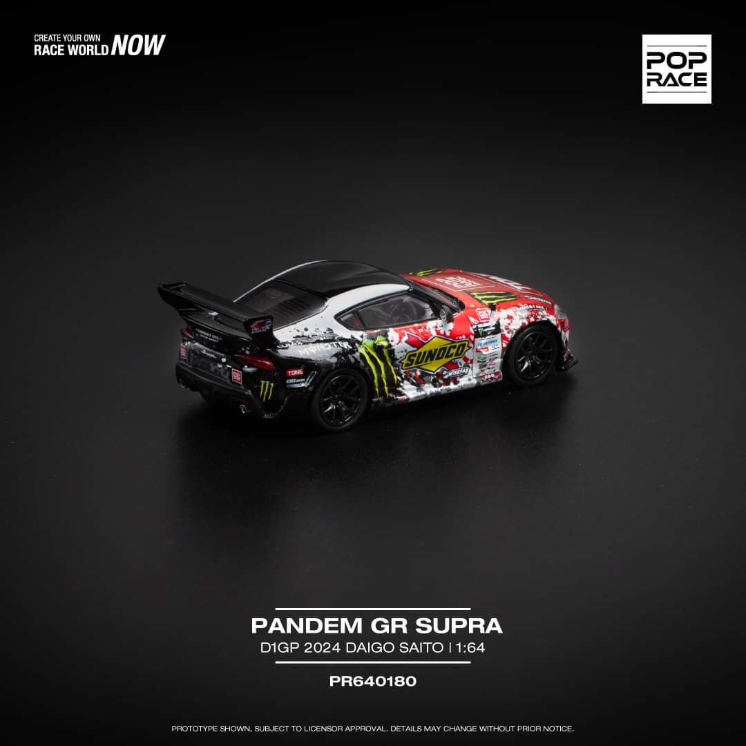*Pre-Order* Pop Race - Pandem GR Supra D1GP - 2024 Daigo Saito – Top Collectibles