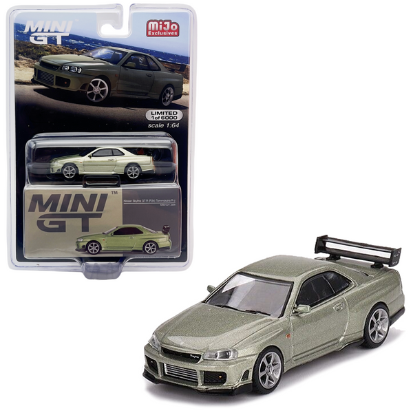 Mini GT - Nissan Skyline GT-R (R34)Tommykaira R-Z - Millenium Jade ...