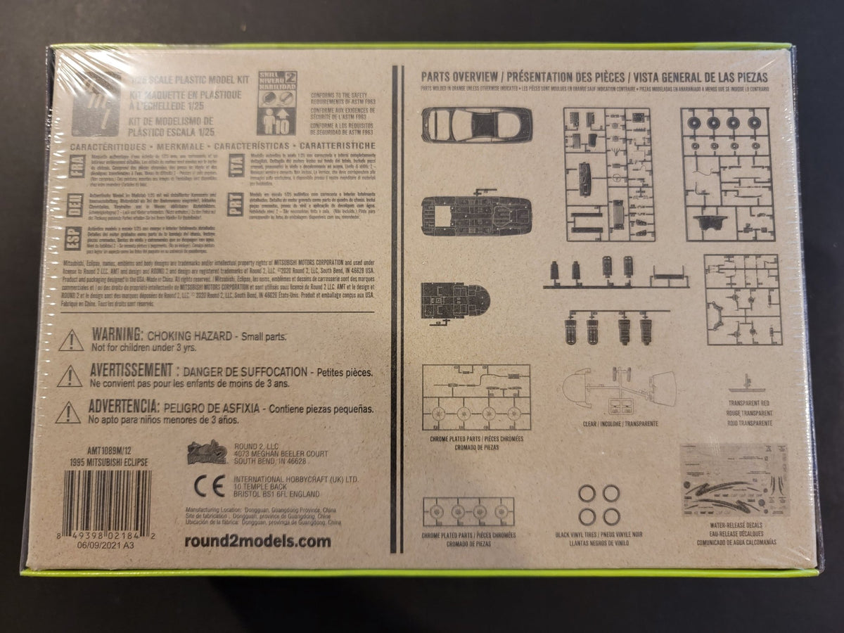 AMT - 1995 Mitsubishi Eclipse - 1/25 Scale Model Kit – Top Collectibles