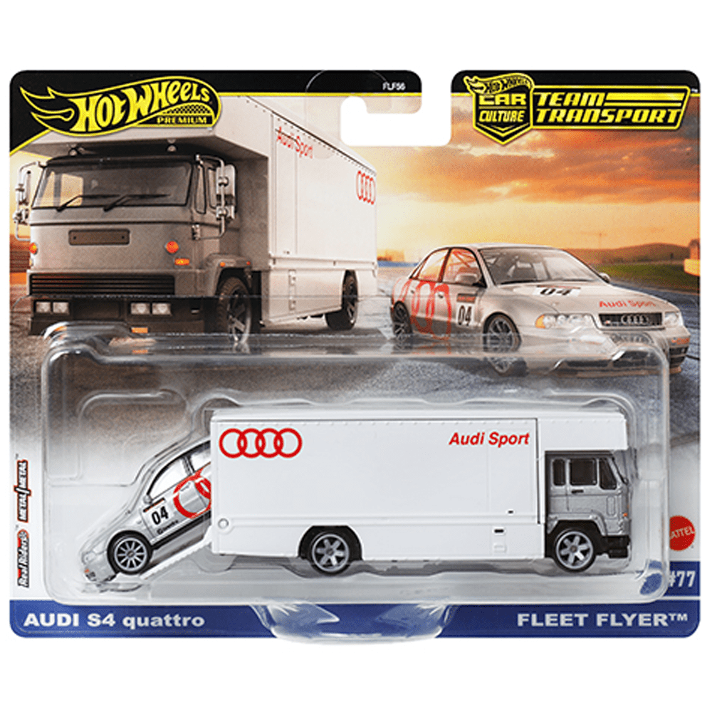 Hot Wheels - Audi S4 Quattro & Fleet Flyer - 2025 Team Transport Serie ...