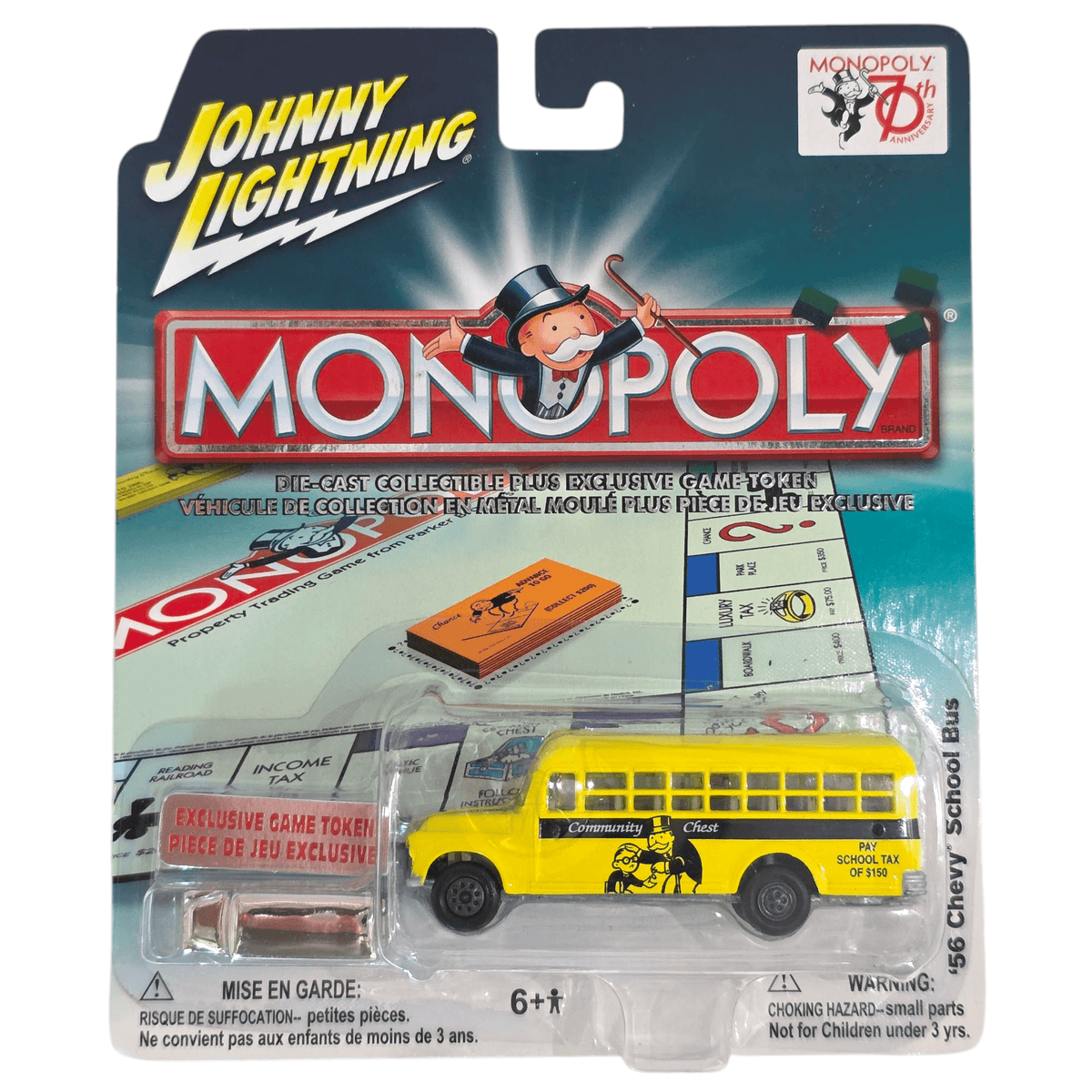 Johnny Lightning - '56 Chevy School Bus - 2005 Monopoly Series – Top ...