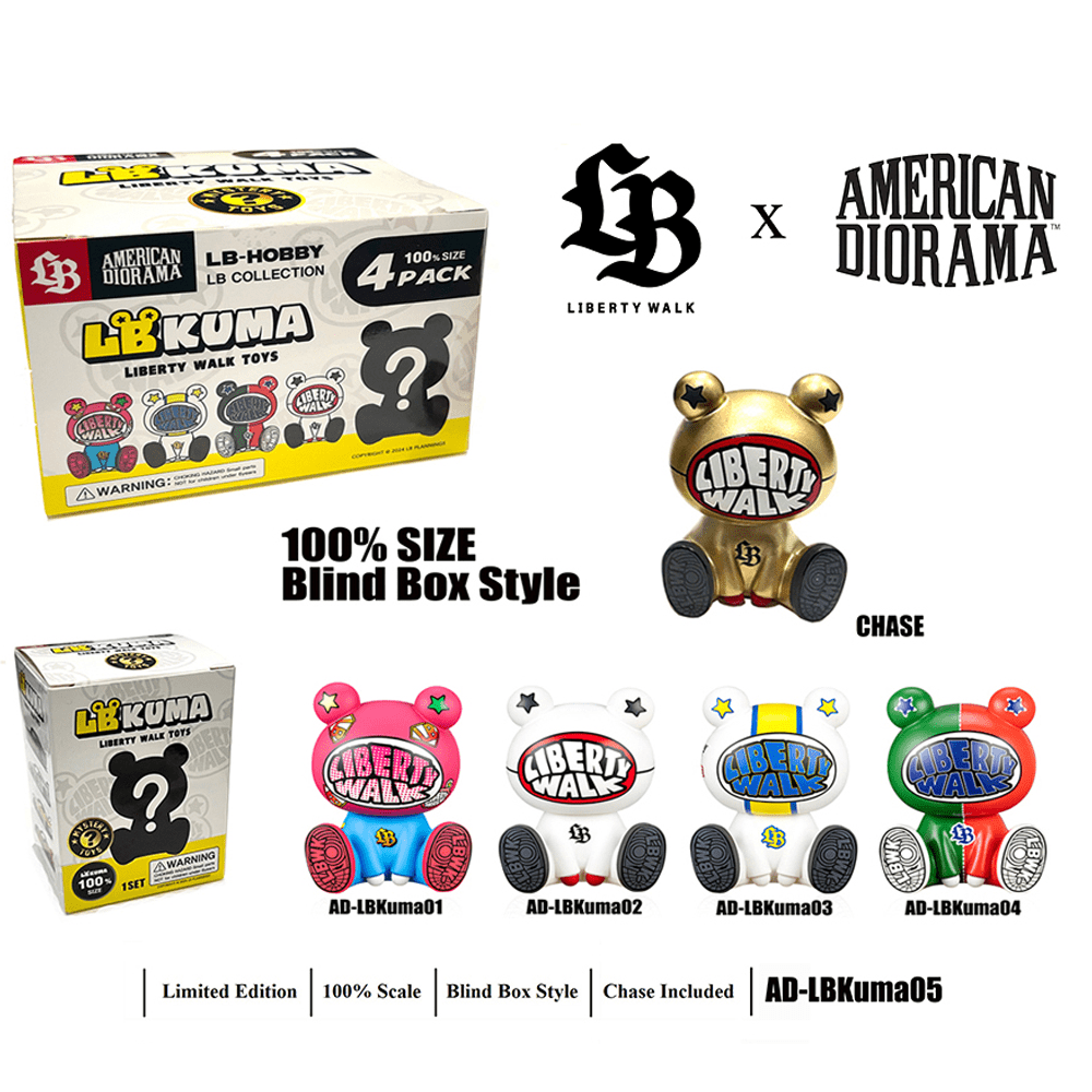 Liberty Walk x American Diorama - Figures LB KUMA 100% 2.75″ Blind Box ...