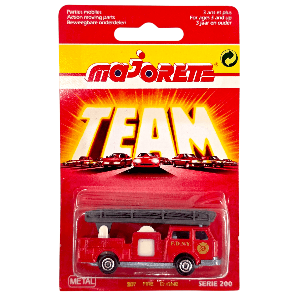 Majorette - Fire Engine - 1990 – Top Collectibles