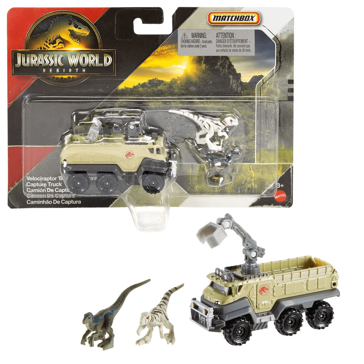 Matchbox - Velociraptor "Blue" & Atrociraptor Capture Truck - 2025 Jur ...