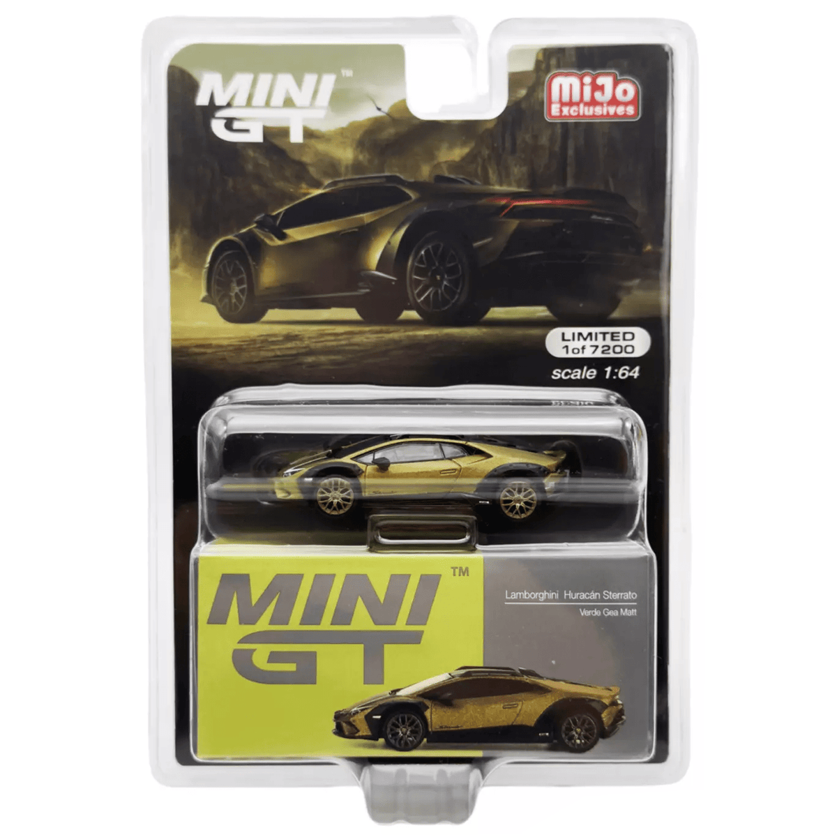 Mini GT - Lamborghini Huracán Sterrato – Verde Gea Matt *Chase* – Top ...
